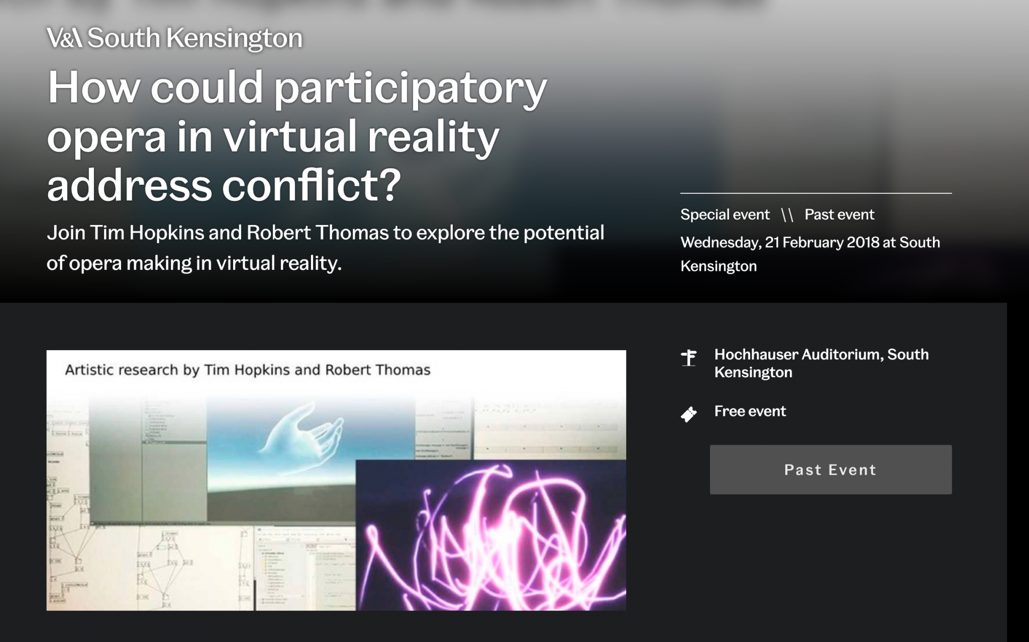 Credits – Robert M Thomas